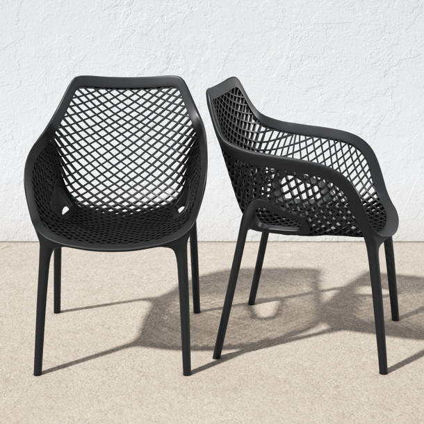 AllModern Stella Stacking Patio Dining Armchair & Reviews | Wayfair